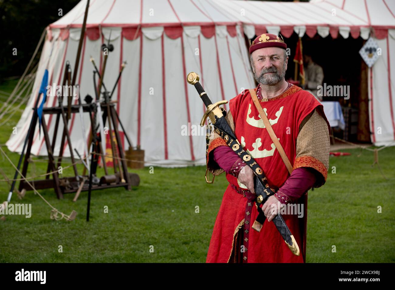 30th April 2023. Hedingham Castle, Suffolk, England. Interpretation of ...