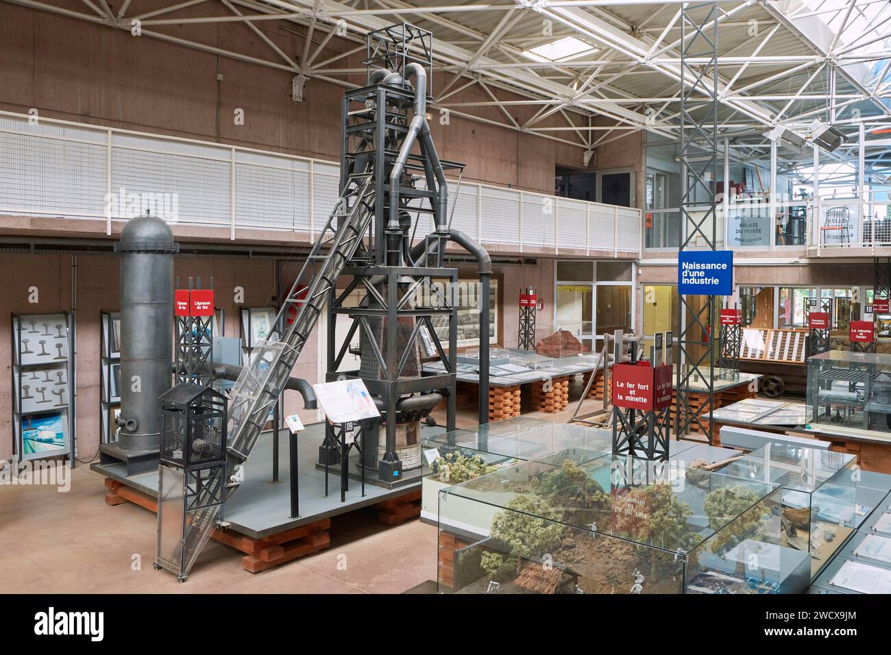 France, Moselle, Fensch Valley, Neufchef, Ecomuseum of iron mines of ...