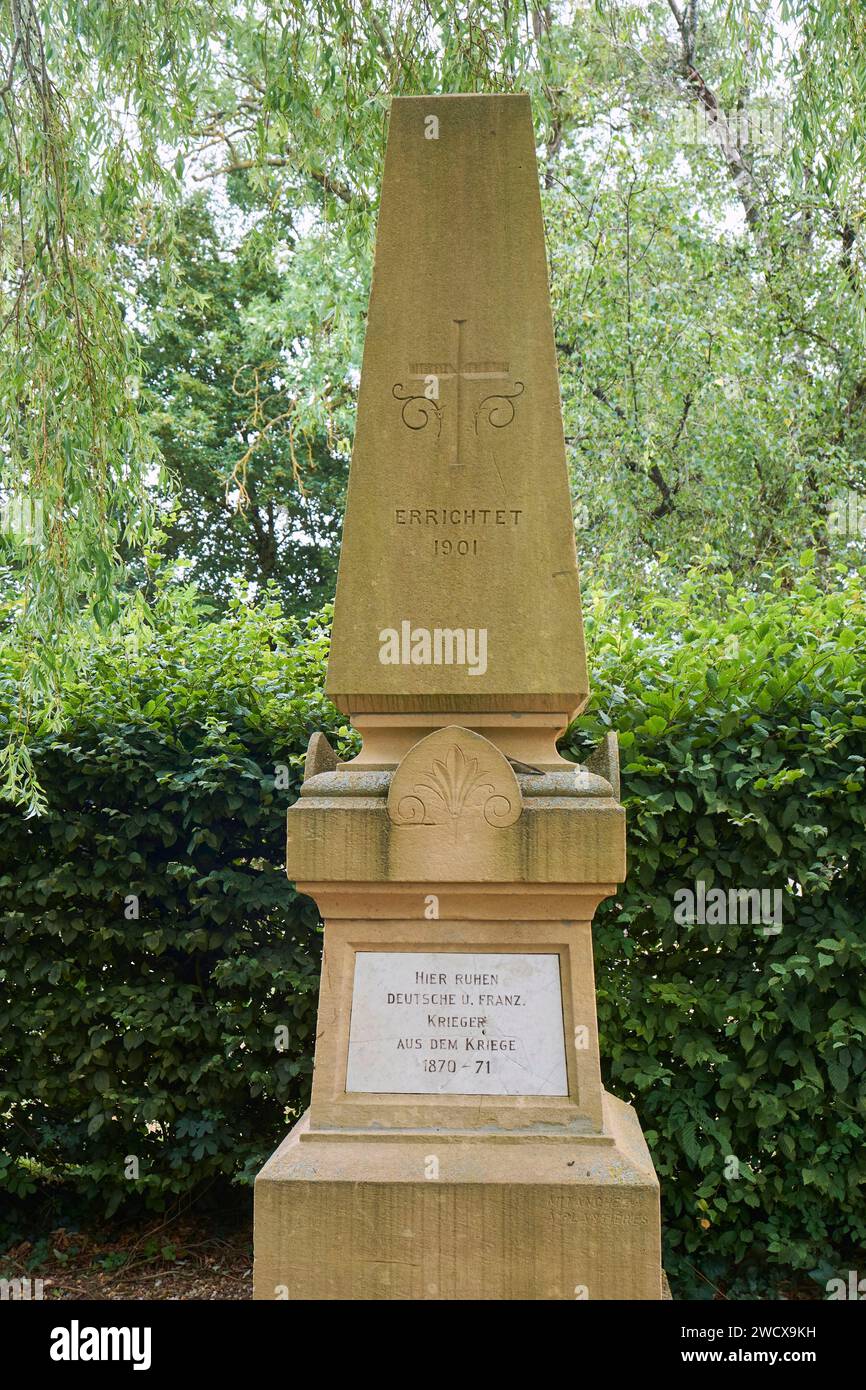 France, Moselle, Gravelotte, the Hall of Remembrance, a memorial ...