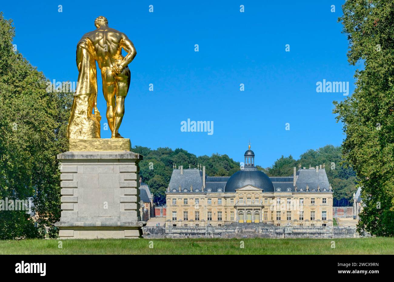 France, Seine-et-Marne, Maincy, the castle and the gardens of Vaux-le ...