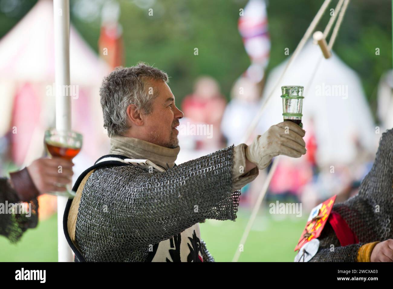 30th April 2023. Hedingham Castle, Suffolk, England. Interpretation of ...