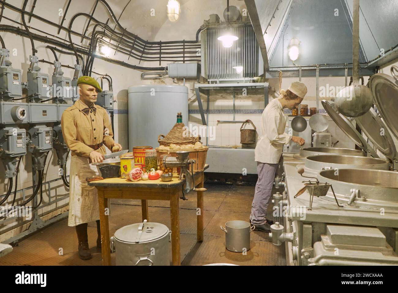 France, Moselle, Veckring, the Hackenberg work, fortification part of ...