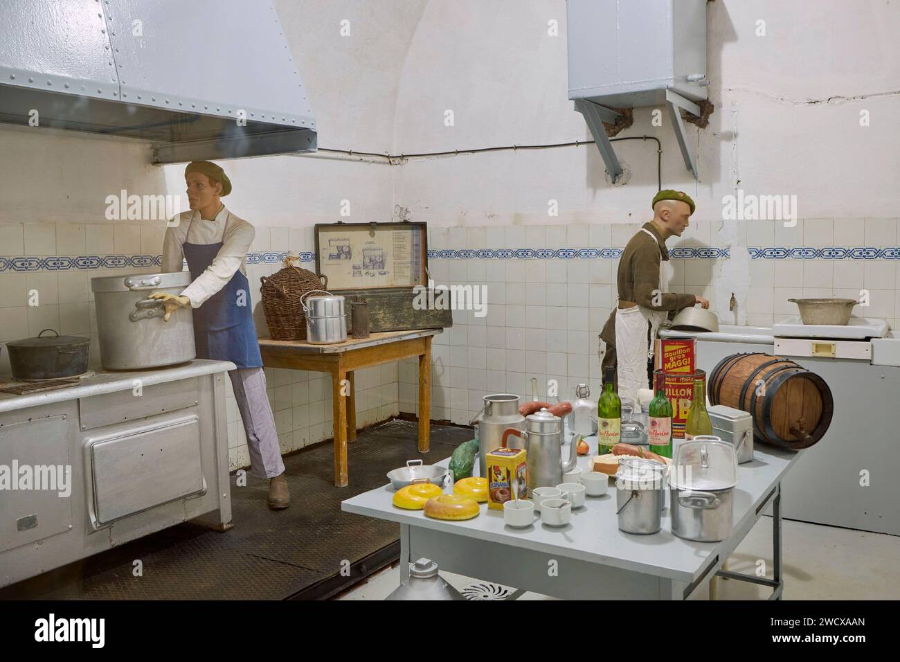 France, Moselle, Veckring, the Hackenberg work, fortification part of ...