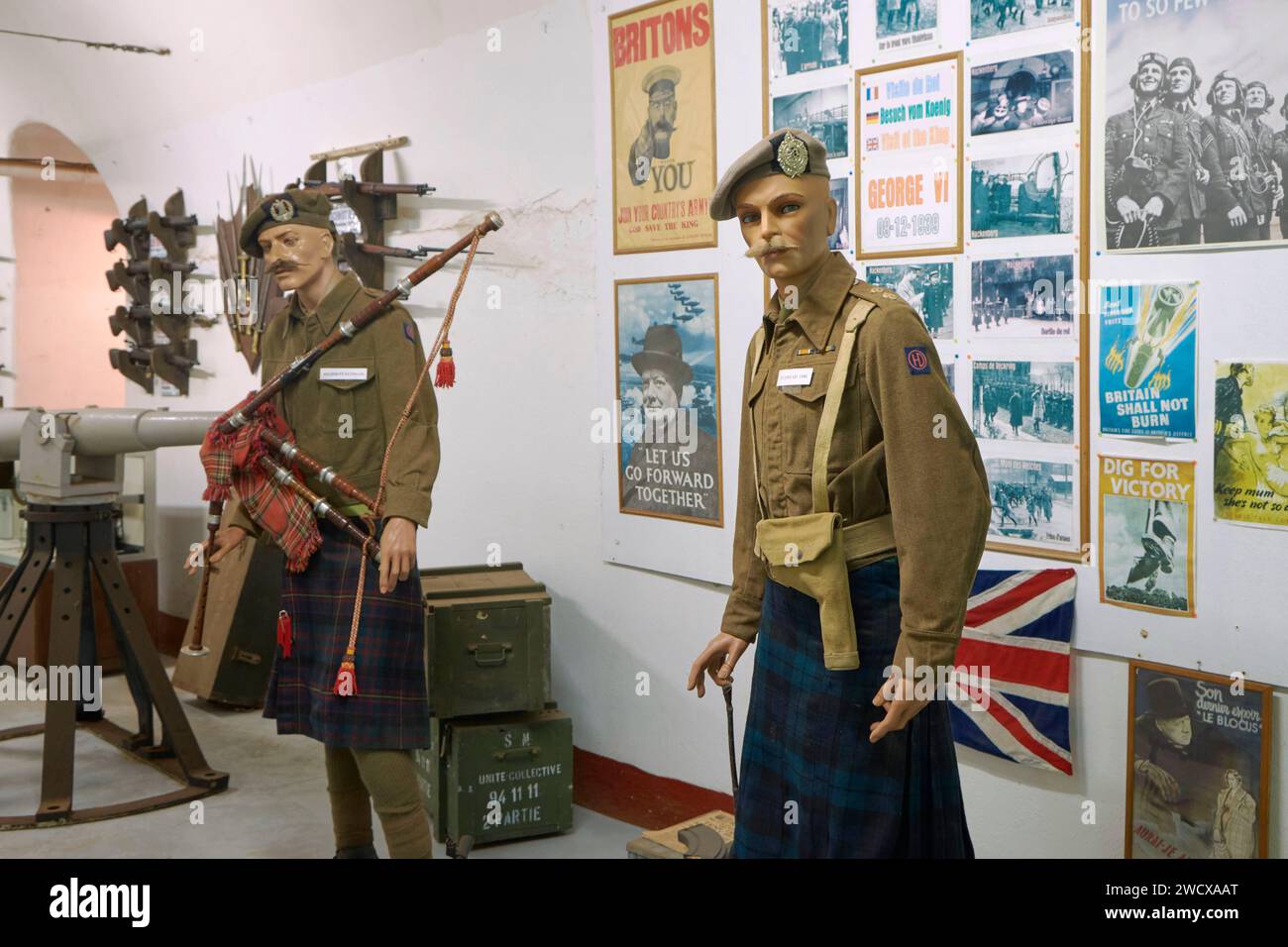 France, Moselle, Veckring, the Hackenberg work, fortification part of ...