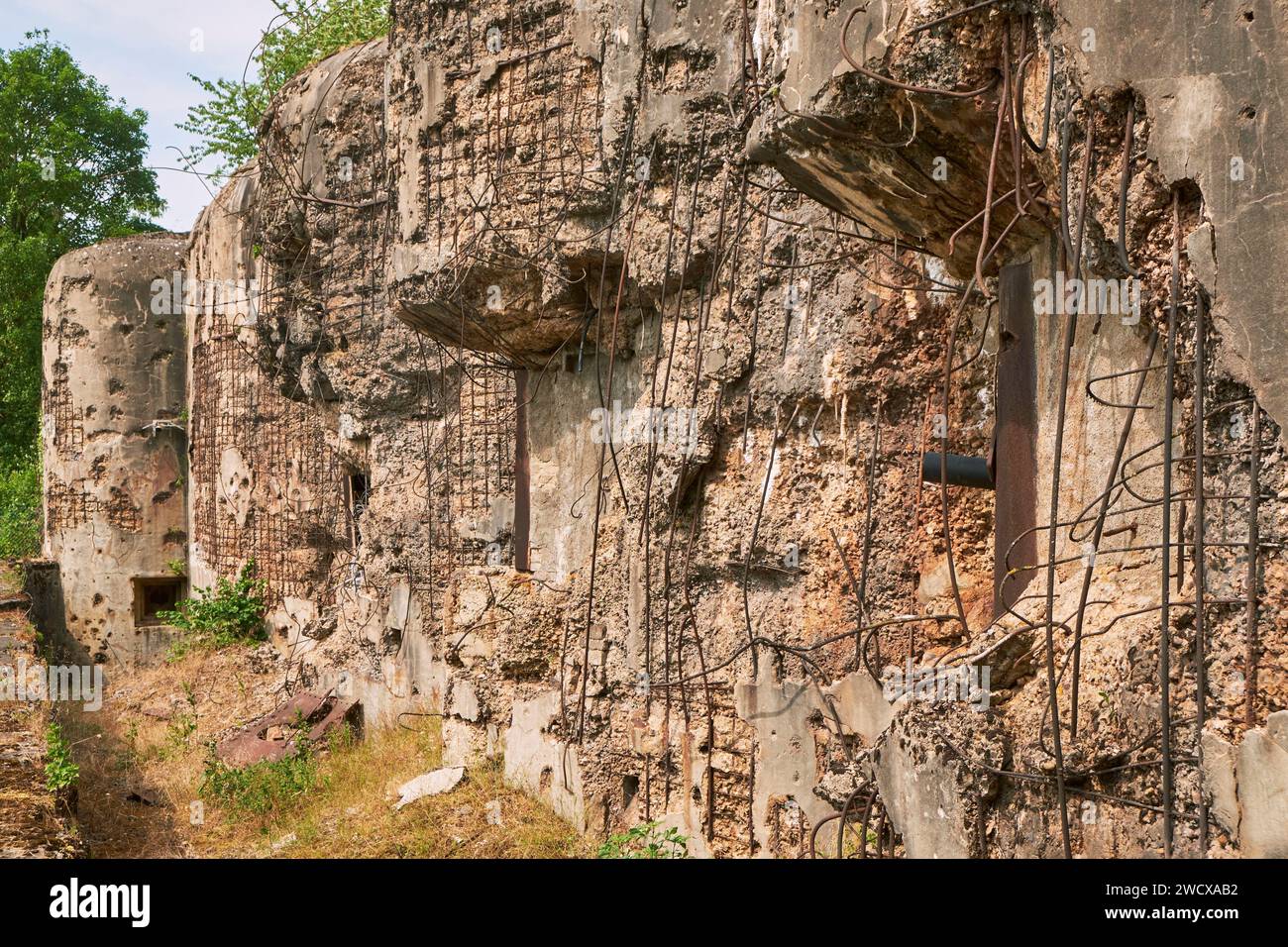 France, Moselle, Veckring, the Big Work A19 Hackenberg, fortification ...