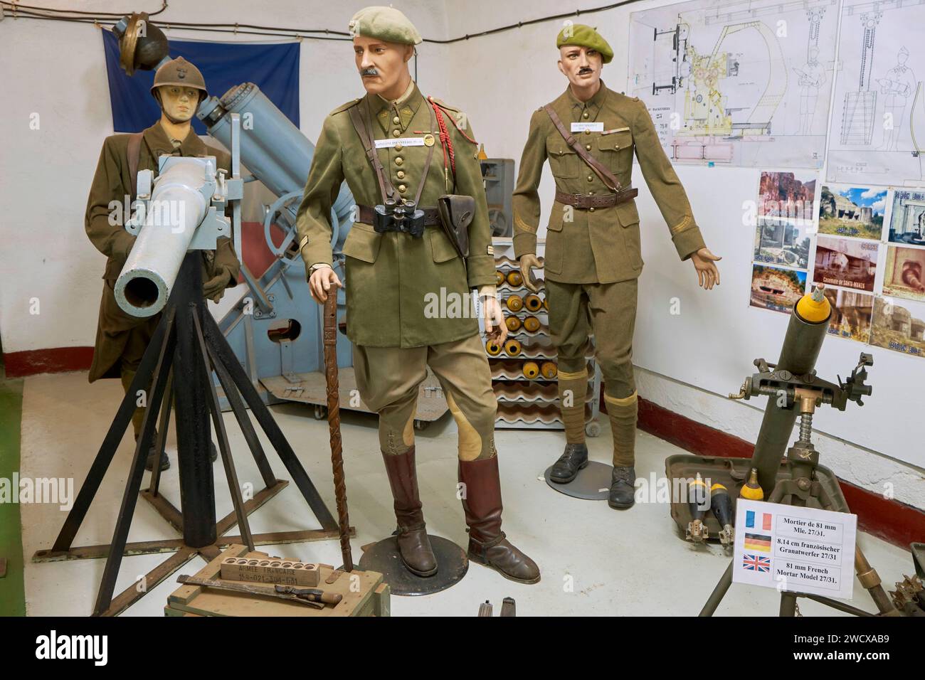 France, Moselle, Veckring, the Hackenberg work, fortification part of ...