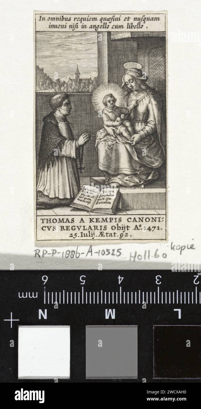 Thomas à Kempis Maria Adented with the Christ Chest, Pieter Serwouters ...