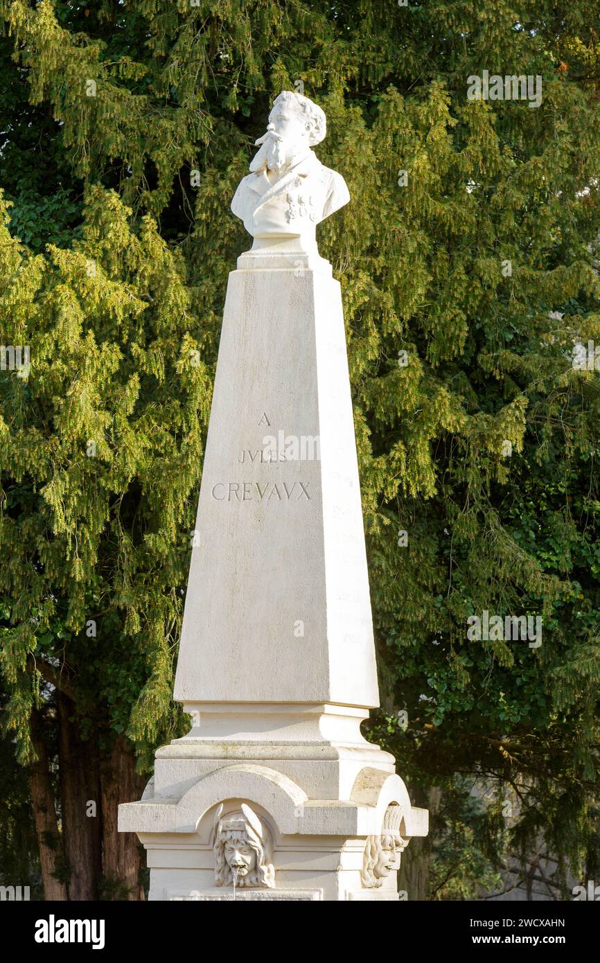 France, Meurthe et Moselle, Nancy, statue of Jules Crevaux, an explorer ...