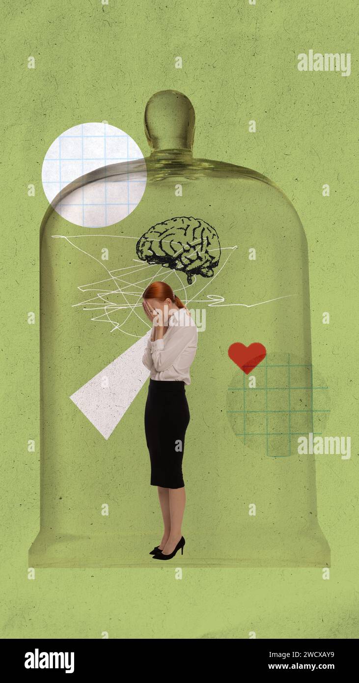 Mental health awareness. Advertisement for cognitive behavioral therapy ...