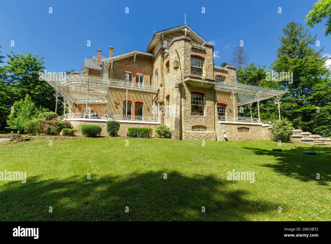 France, Meurthe et Moselle, house in Art Nouveau style called Chateau ...