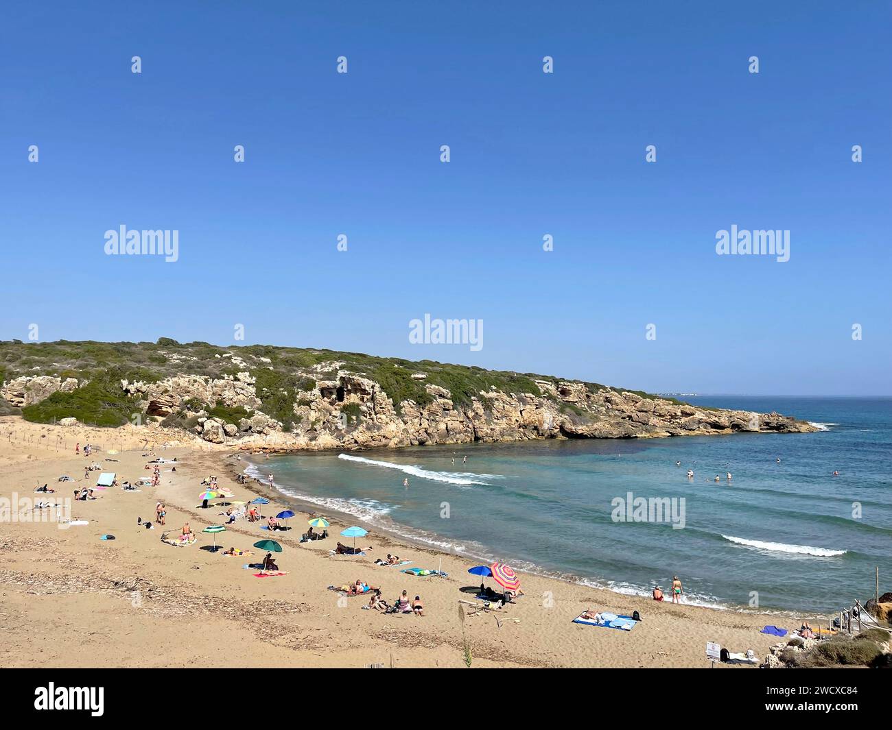 Italy, Sicily, Calamosche beach Stock Photo - Alamy