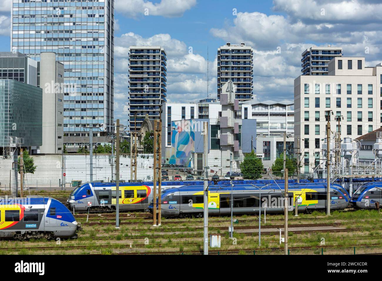 France, Meurthe et Moselle, Nancy, train station district, TER (Trains ...