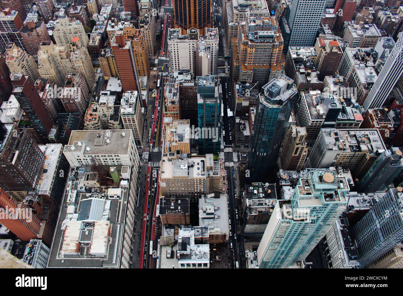 Top of Skyscrapers Stock Photo - Alamy