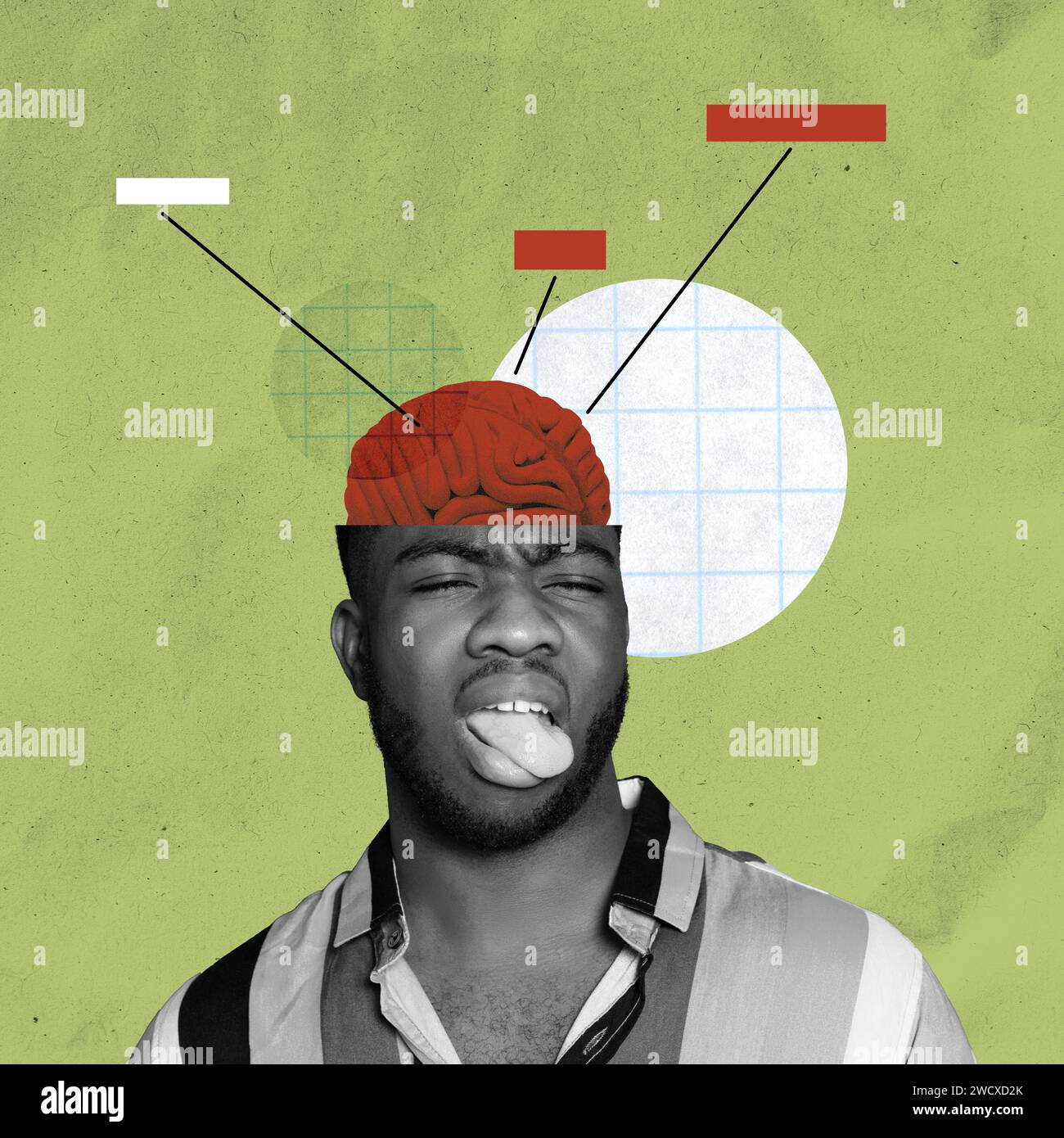 Illustration for an article on the psychological impact of information ...