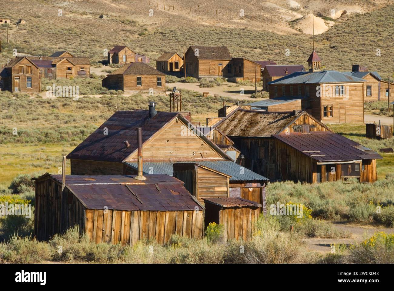 Town overview, Bodie State Historic Park, California Stock Photo - Alamy