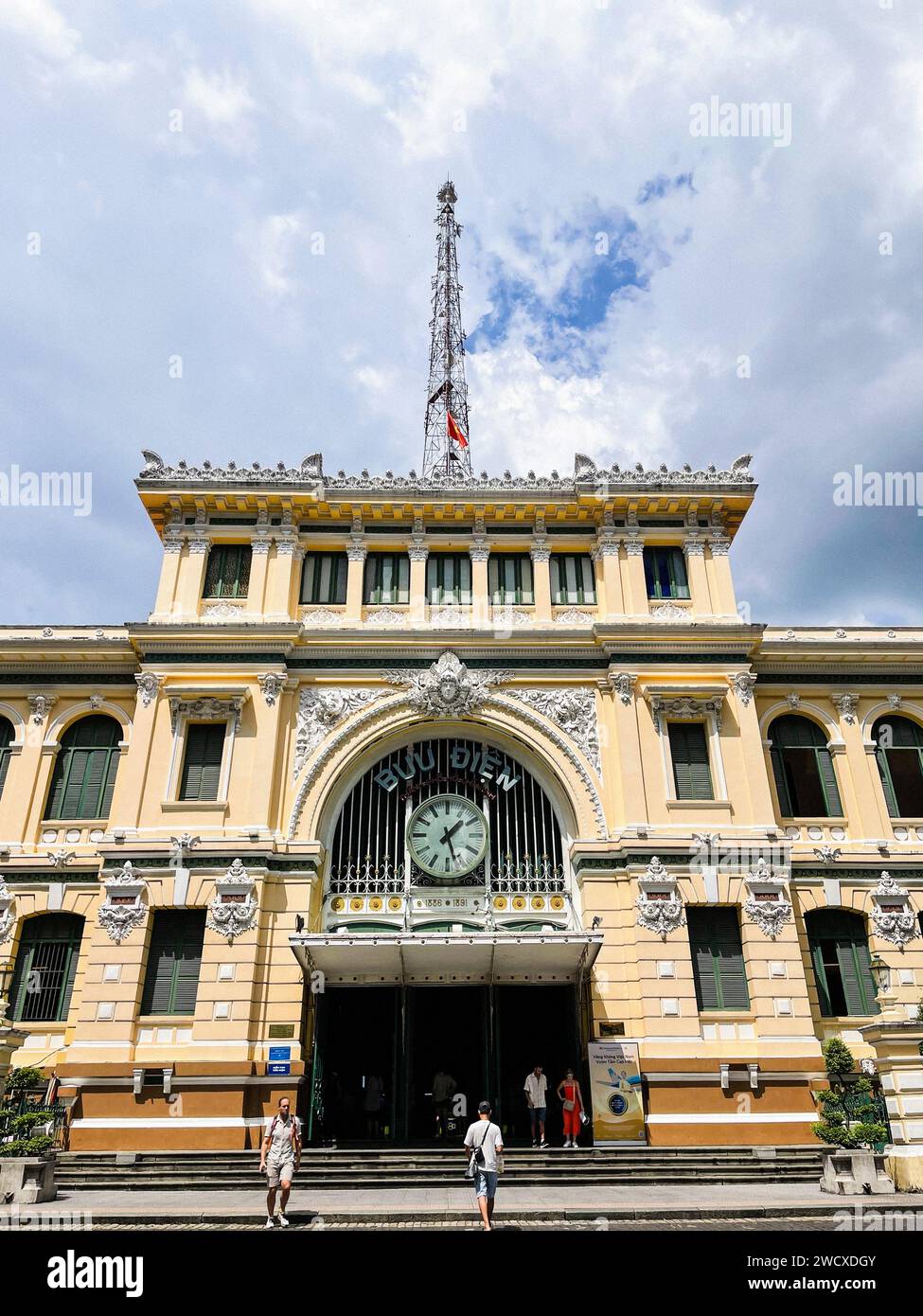 Vietnam, Saigon, Ho Chi Minh ville, General post office Buu Dien Stock ...