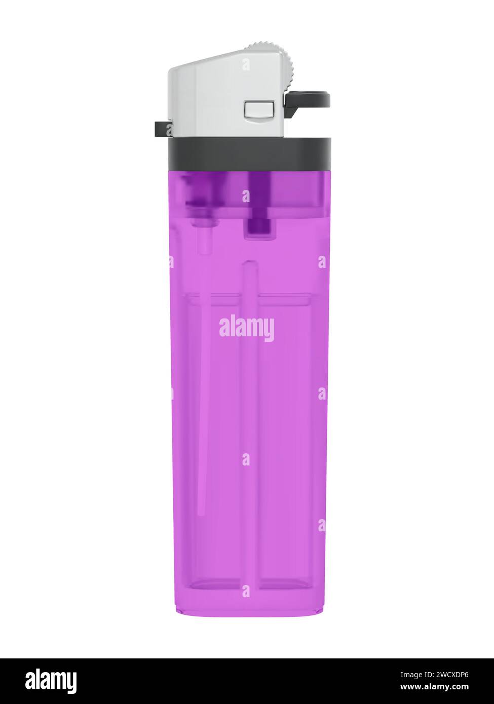 Plastic transparent classic lighter isolated on white background Stock ...