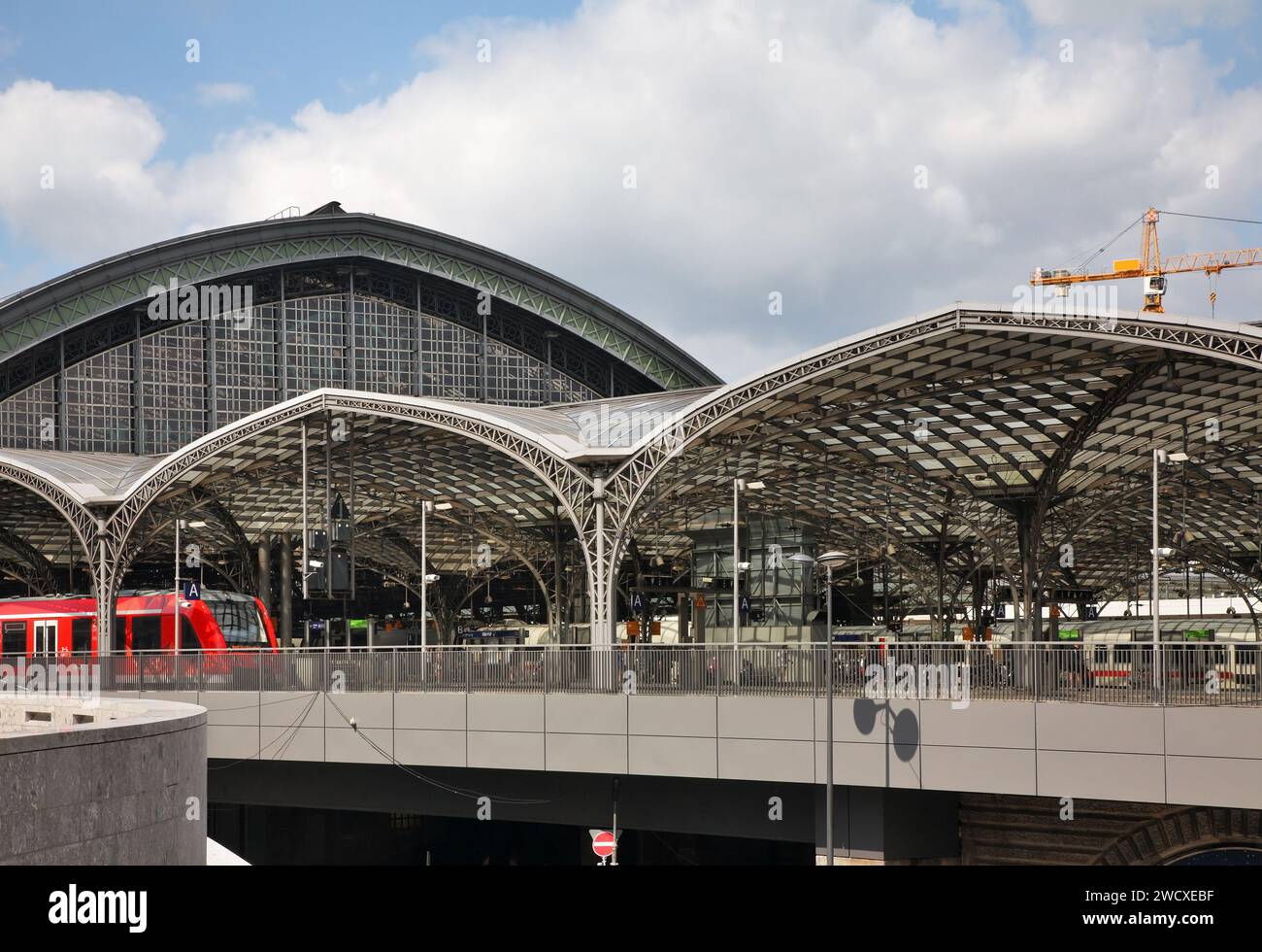 Main railway station (Hauptbahnhof) in Cologne (Koln). Germany Stock ...