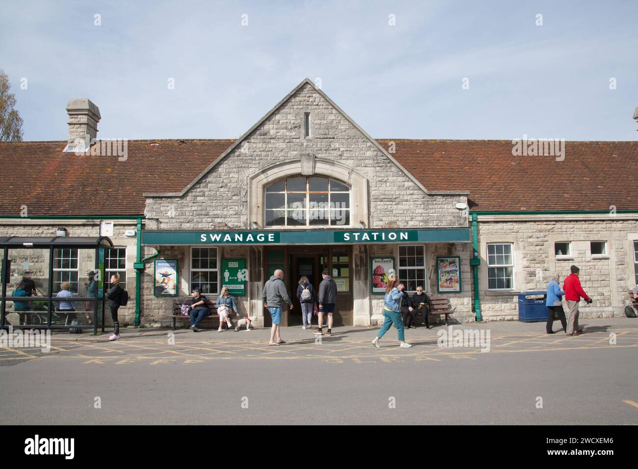 Swanage Train Station in Dorset in the United Kingdom Stock Photo - Alamy