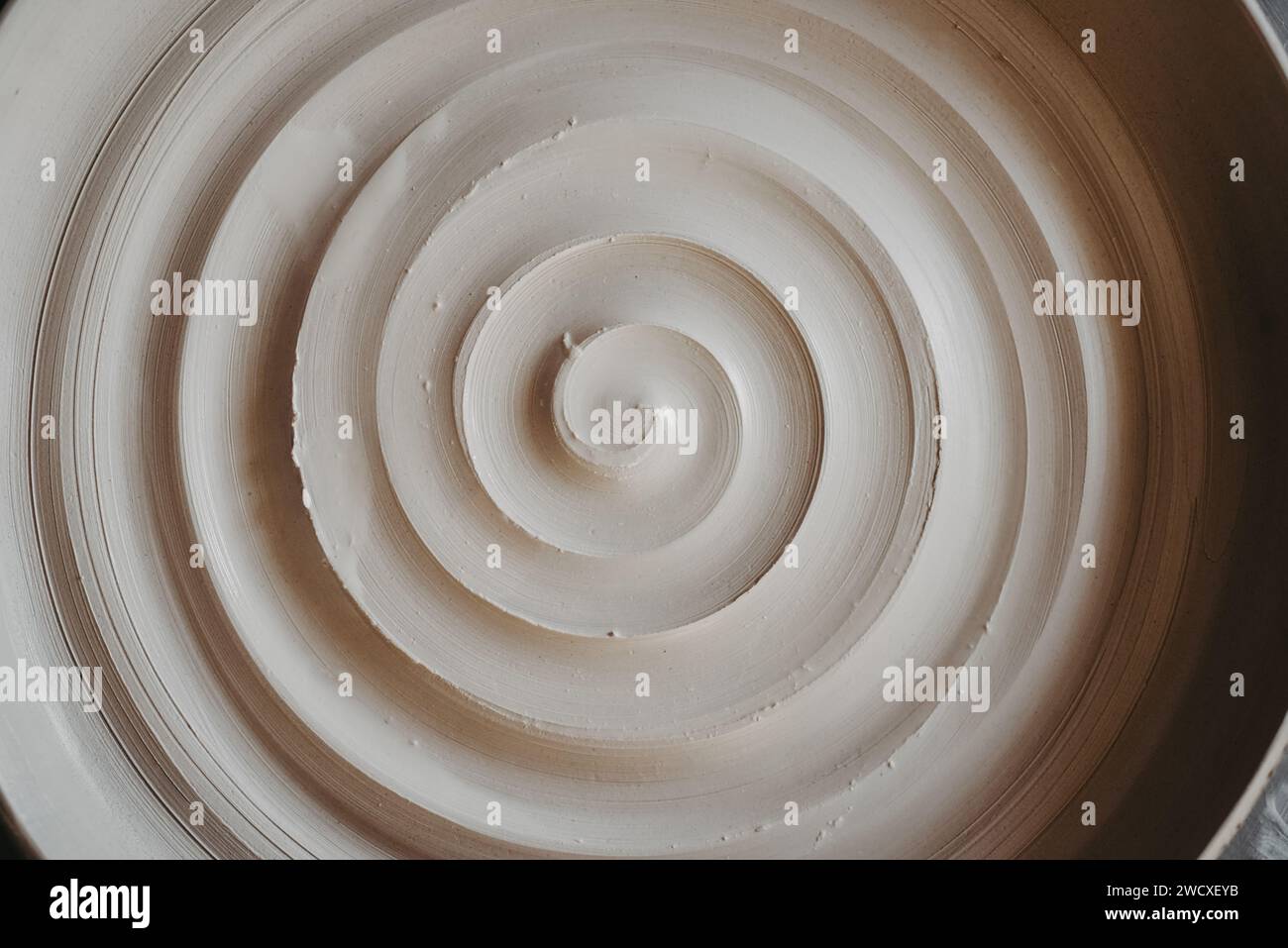 A beautiful spiral, a helical line on a clay surface Stock Photo - Alamy