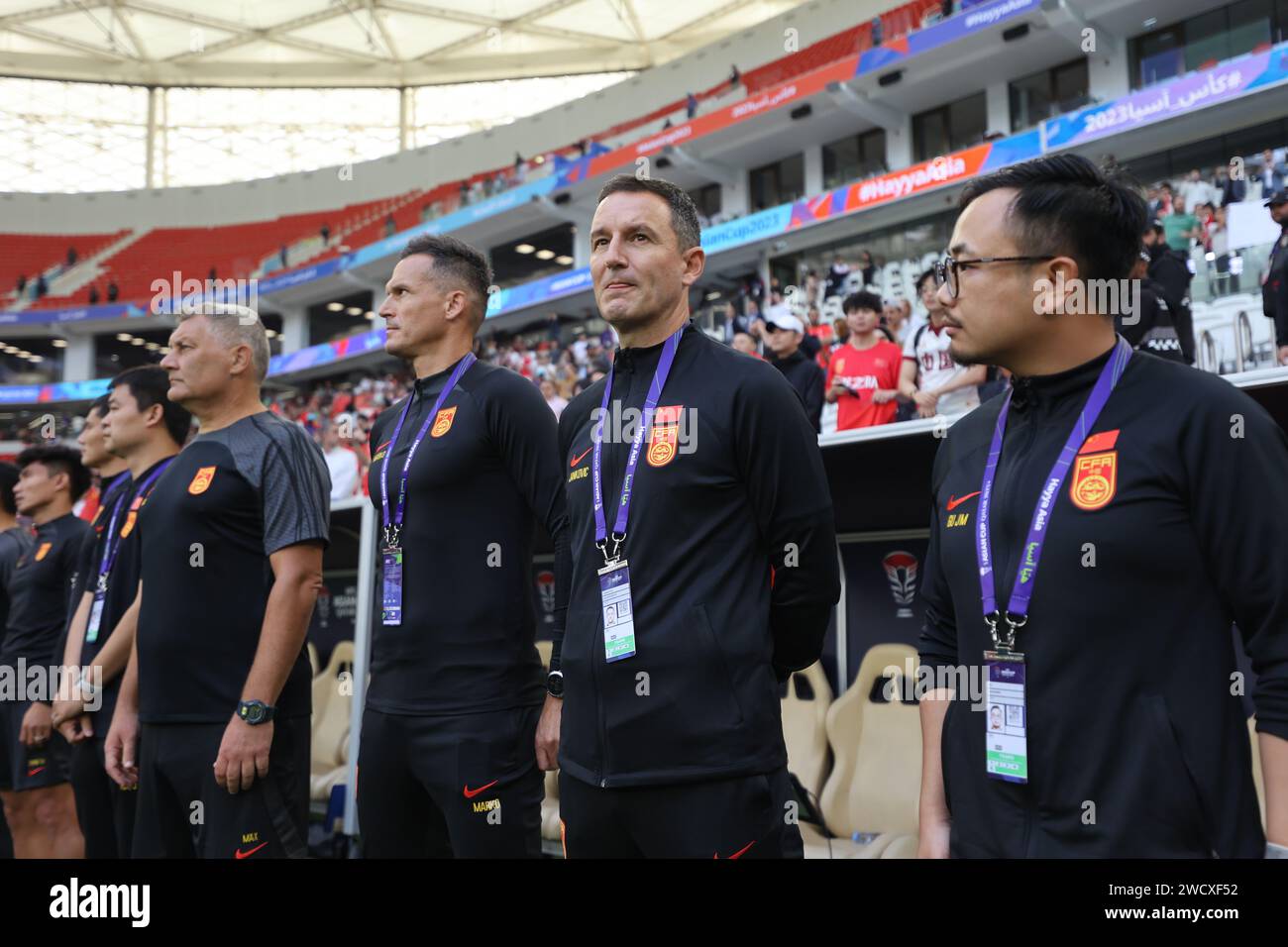 Doha, Qatar. 17th Jan, 2024. DOHA, QATAR - JANUARY 17: China head coach ...