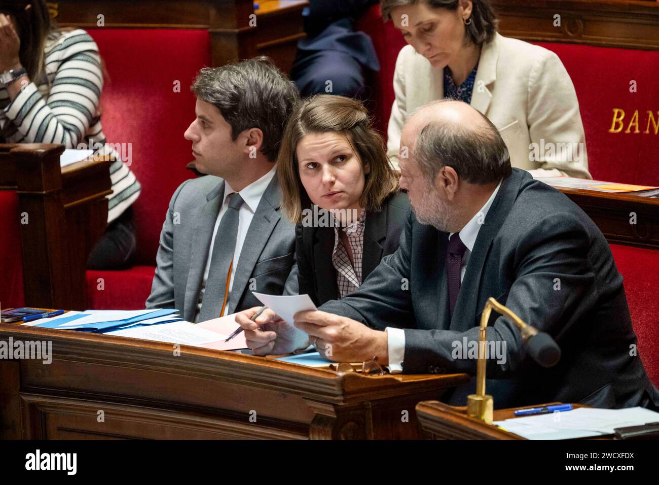 Paris, France. 17th Jan, 2024. French Junior Minister for the Relations ...