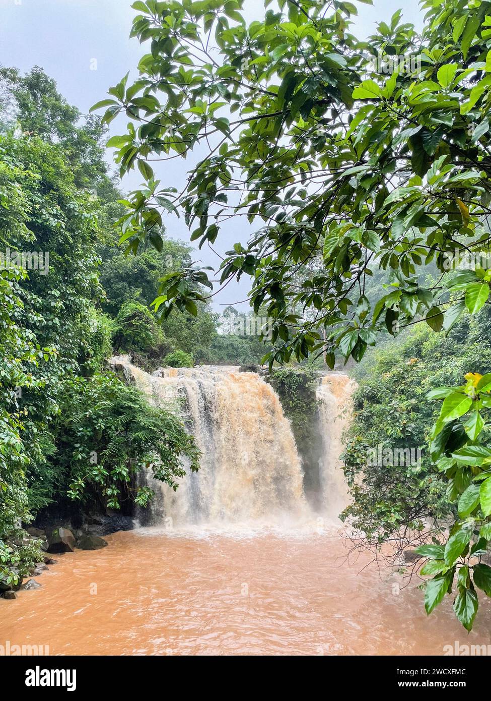 Cambodia, Ratanakiri region, surroundings of Banlung, waterfall Stock ...