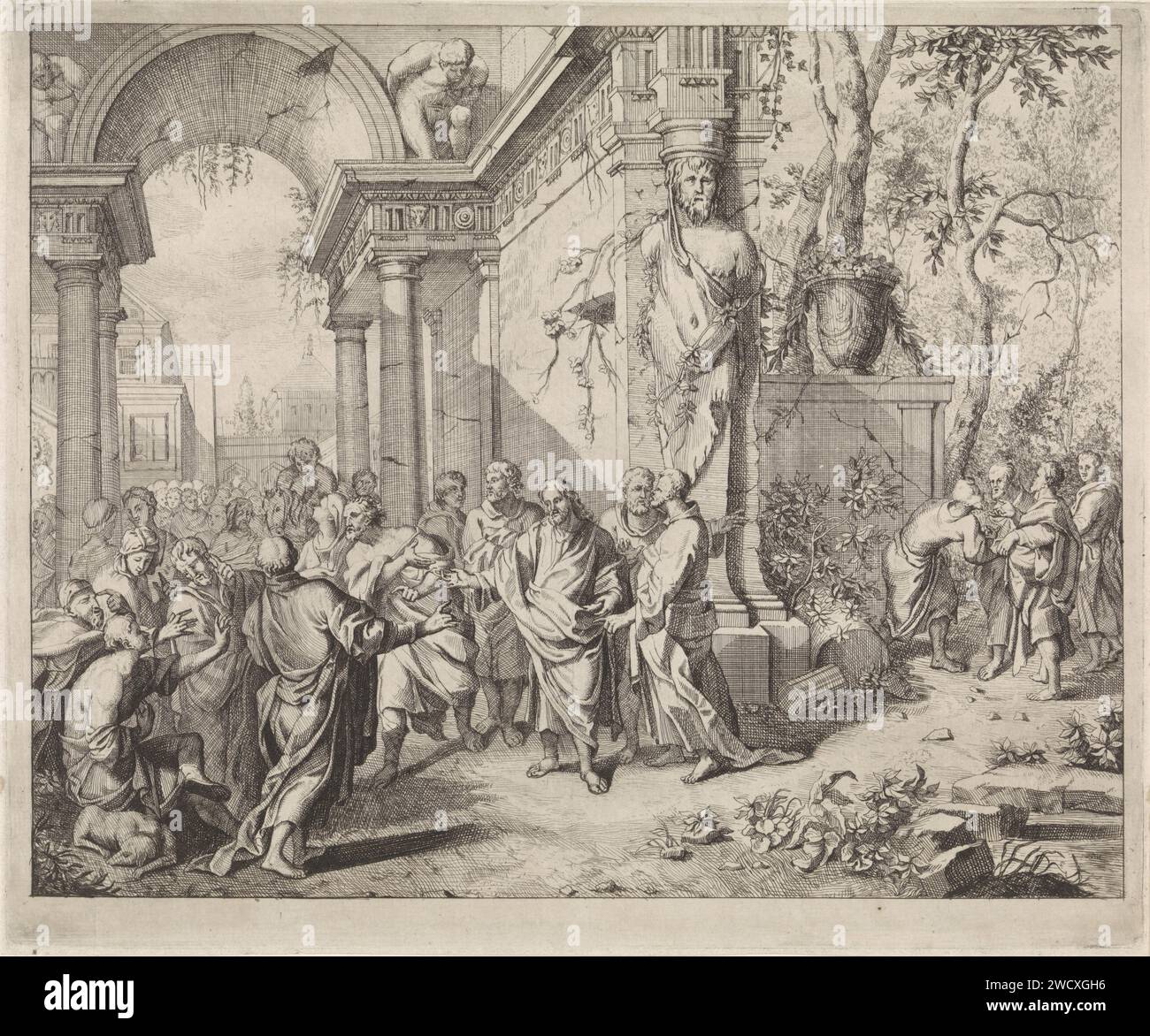 Christ Genest Two Blinden, Andreas van der Myn (possibly), After ...