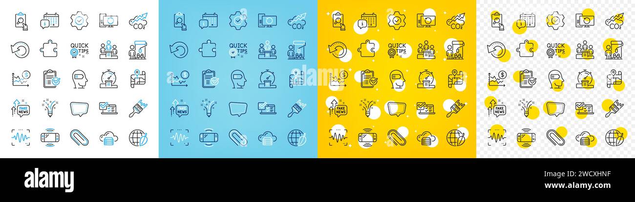 Vector icons set of Voice wave, Chat message and Puzzle line icons. For web app. Vector Stock ...