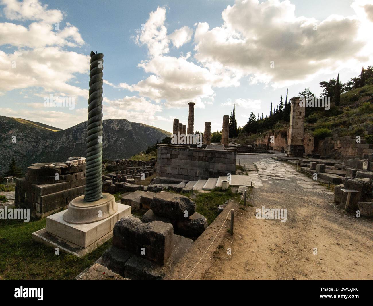 Ancient City of Delphi , Greece Stock Photo - Alamy