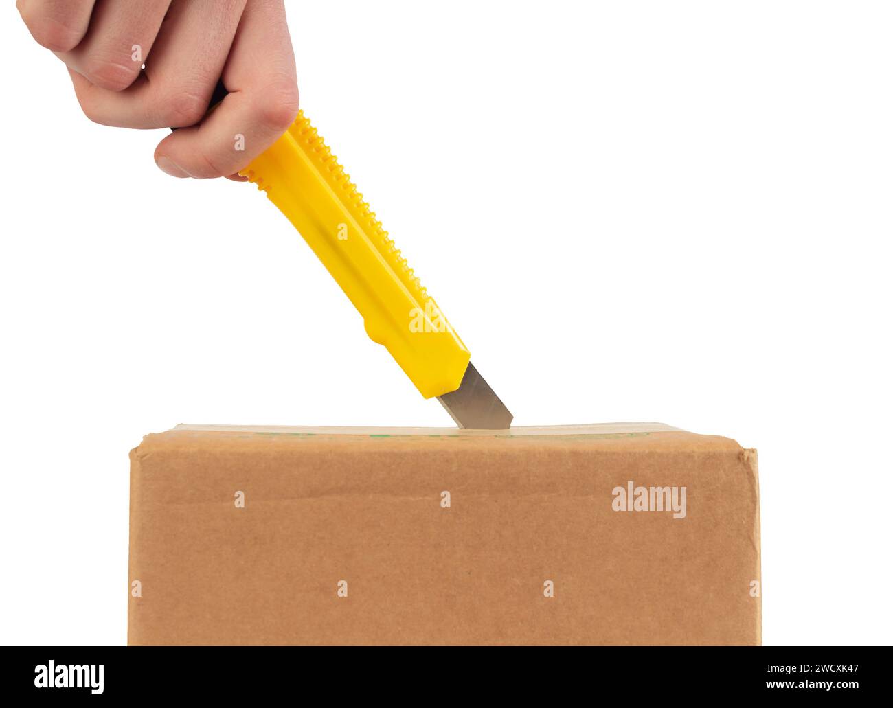Close up cardboard box side hi-res stock photography and images - Alamy