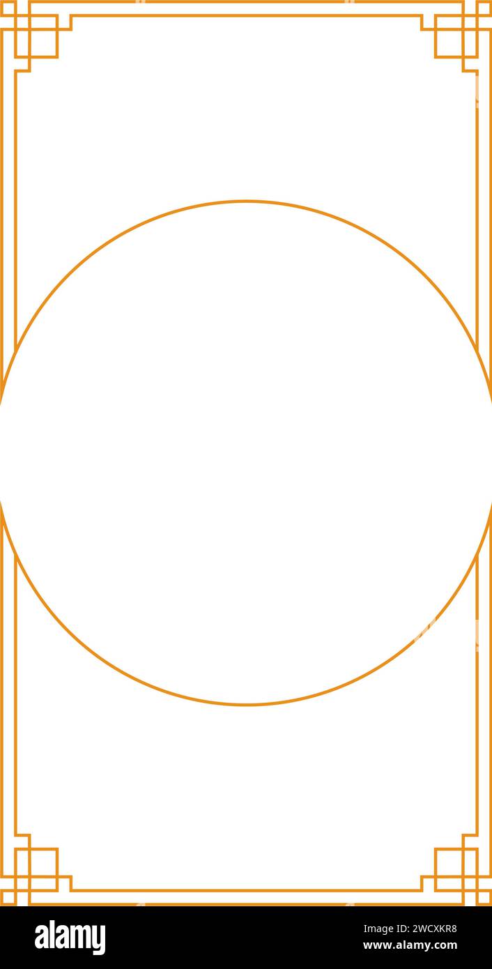 Chinese vertical frame border. vector illustration element. Chinese new ...
