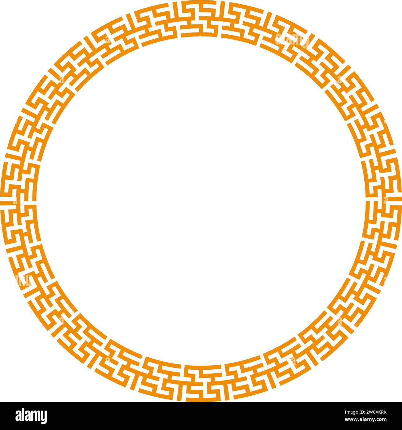 Chinese circle frame border. vector illustration element. Chinese new ...