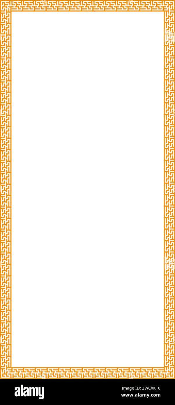 Chinese vertical frame border. vector illustration element. Chinese new ...