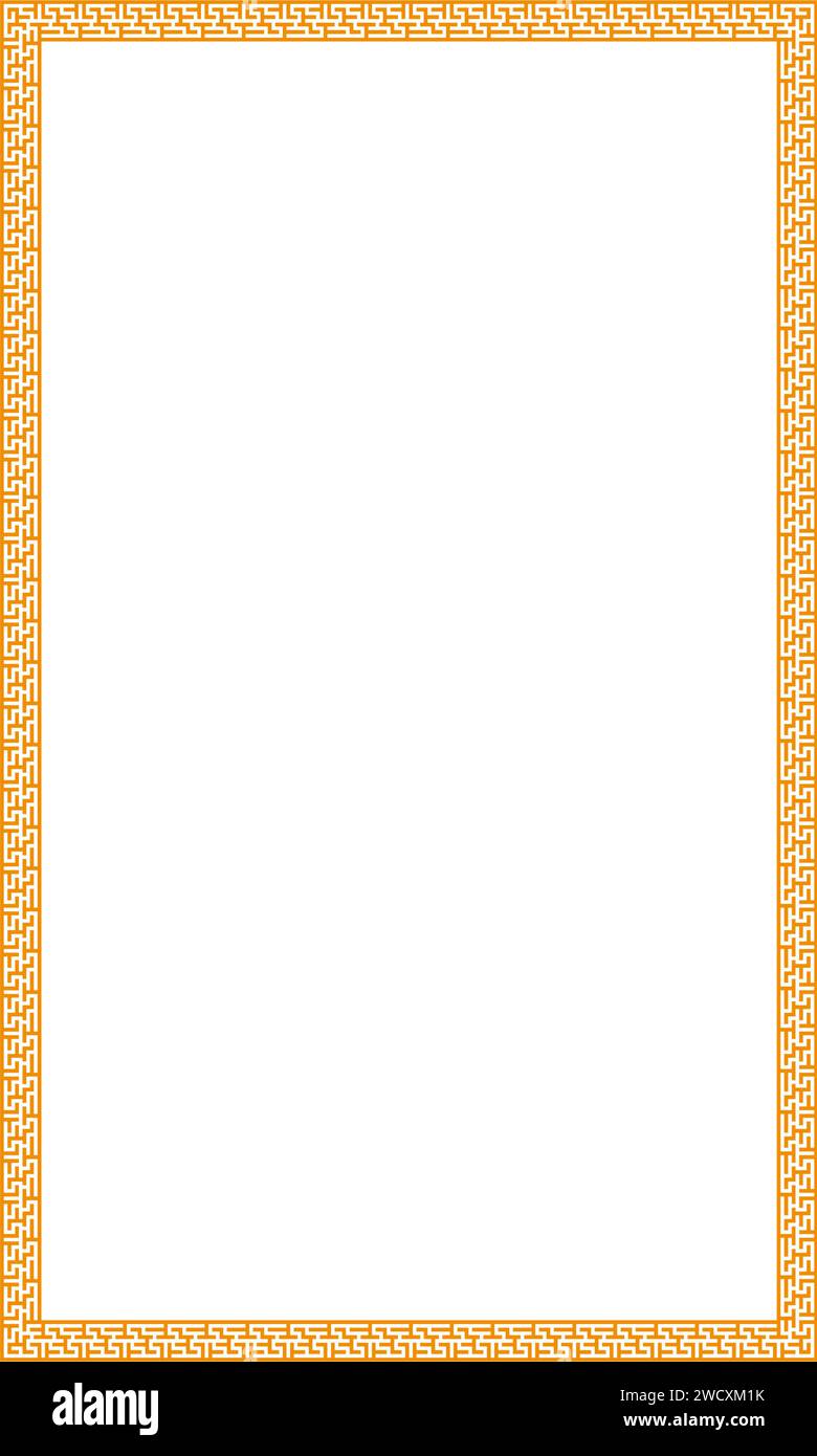 Chinese vertical frame border. vector illustration element. Chinese new ...