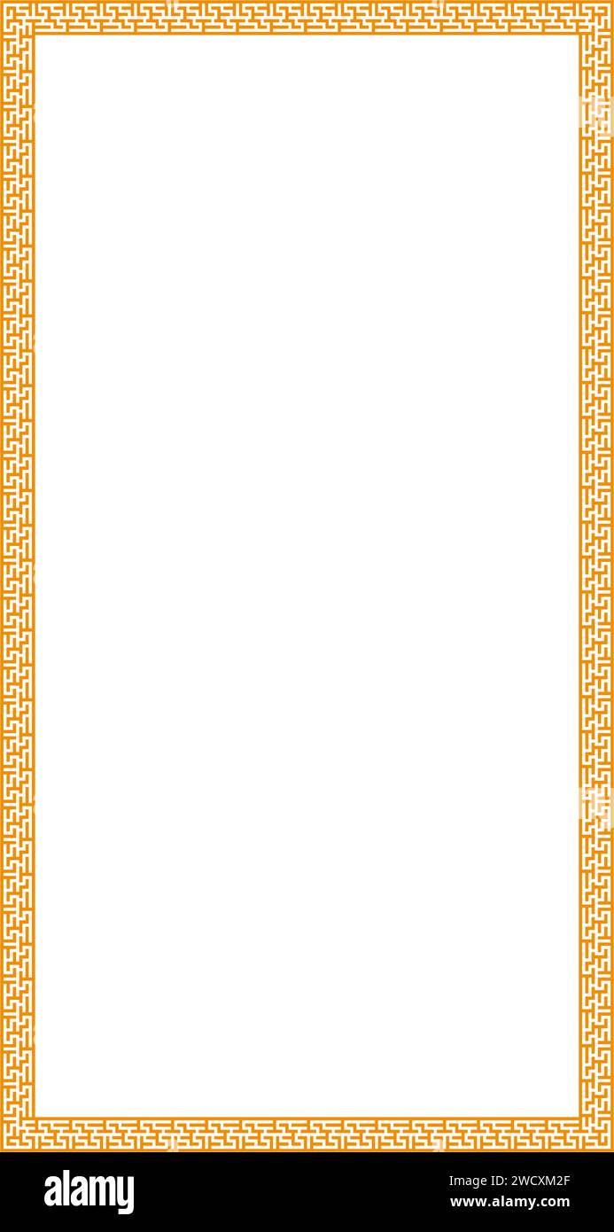 Chinese vertical frame border. vector illustration element. Chinese new ...