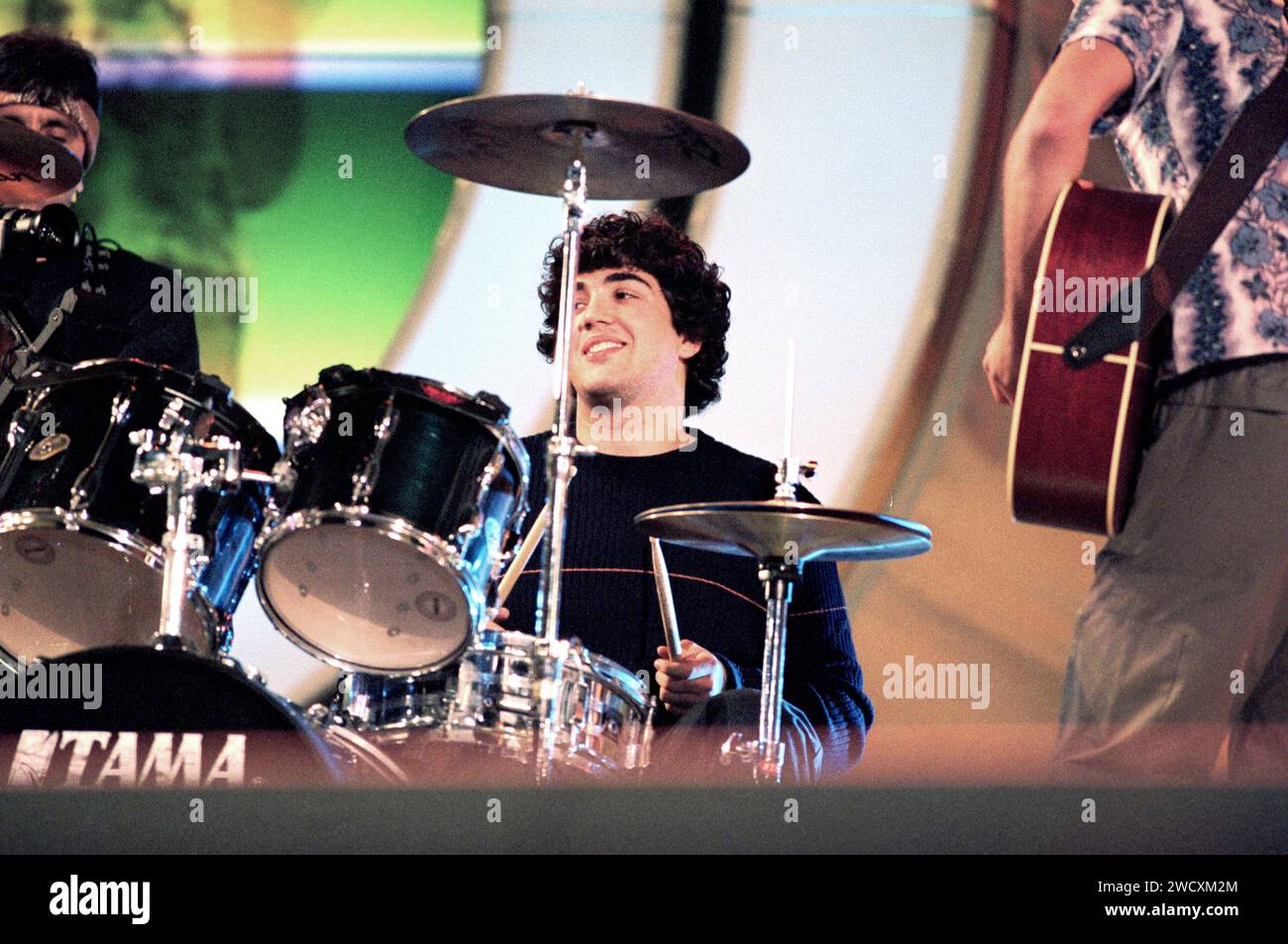 Verona Italy 2000-09-09: Alessandro "Lillo" De Simone drummer of the ...