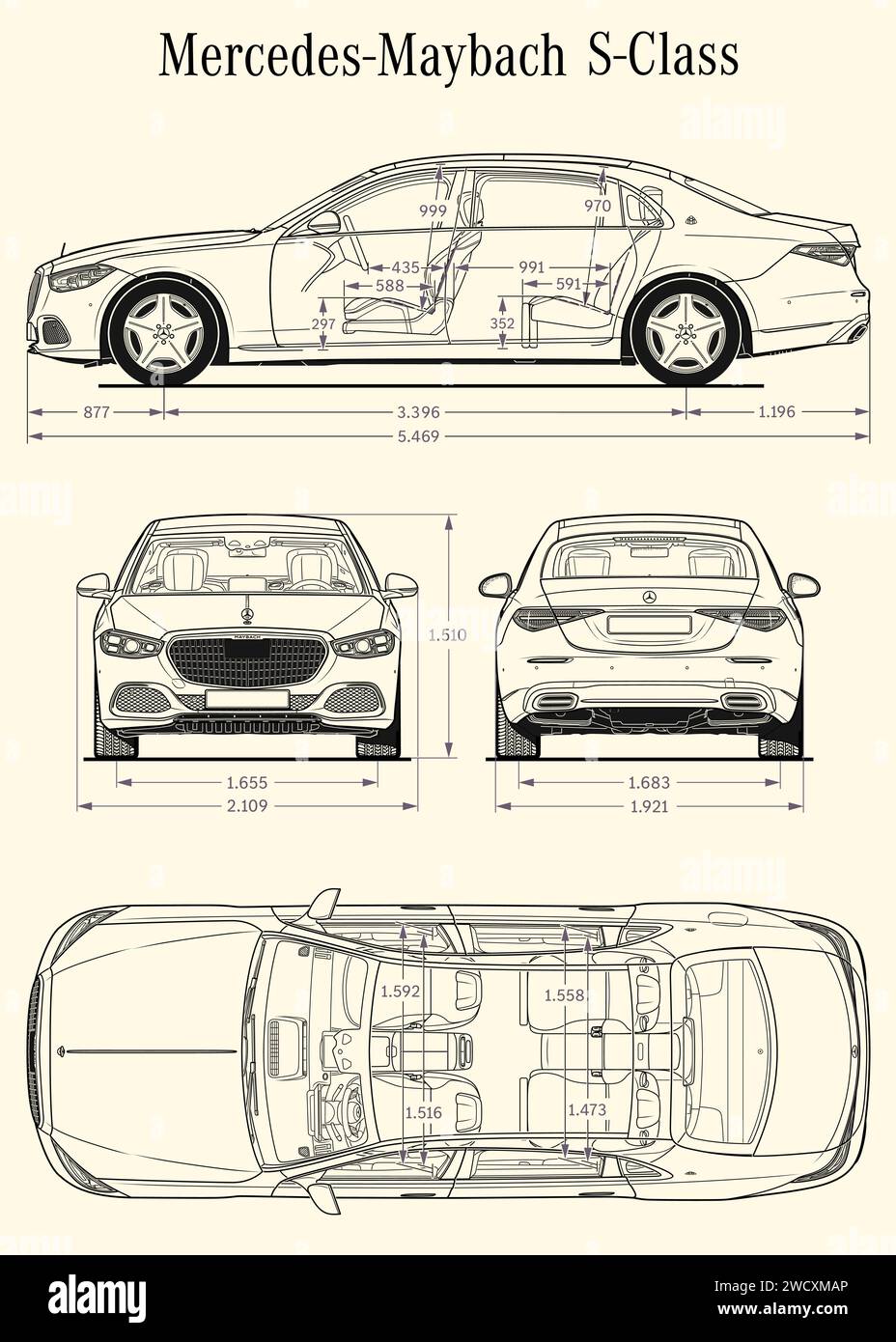 Mercedes maybach s class hi-res stock photography and images - Alamy