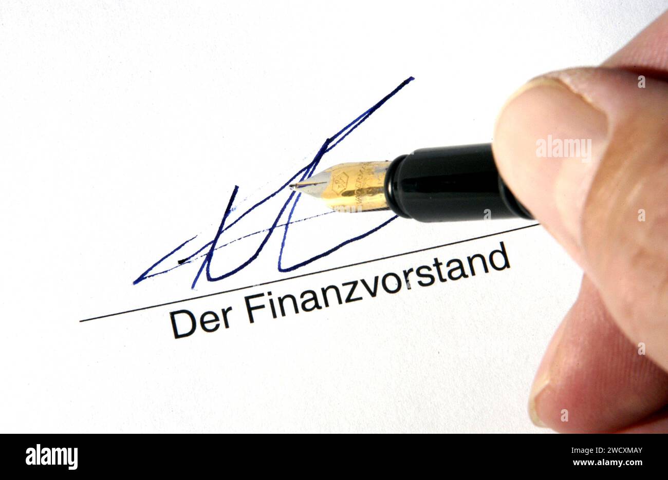 Unterschrift der Finanzvorstand , Deutschland, BLF *** Signature of the ...