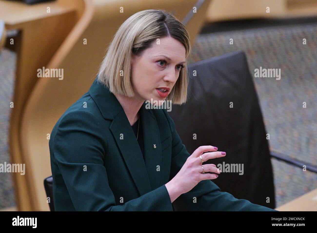 Edinburgh Scotland, UK 17 January 2024. Cabinet Secretary for Education ...