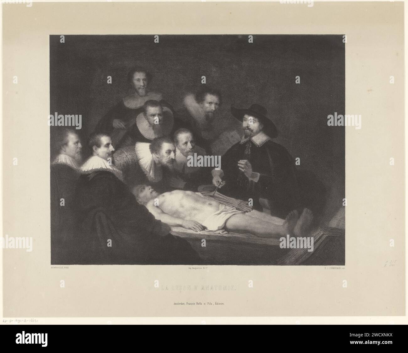The anatomical lesson of Dr. Nicolaes Tulp, Henri J. Zimmerman, After ...