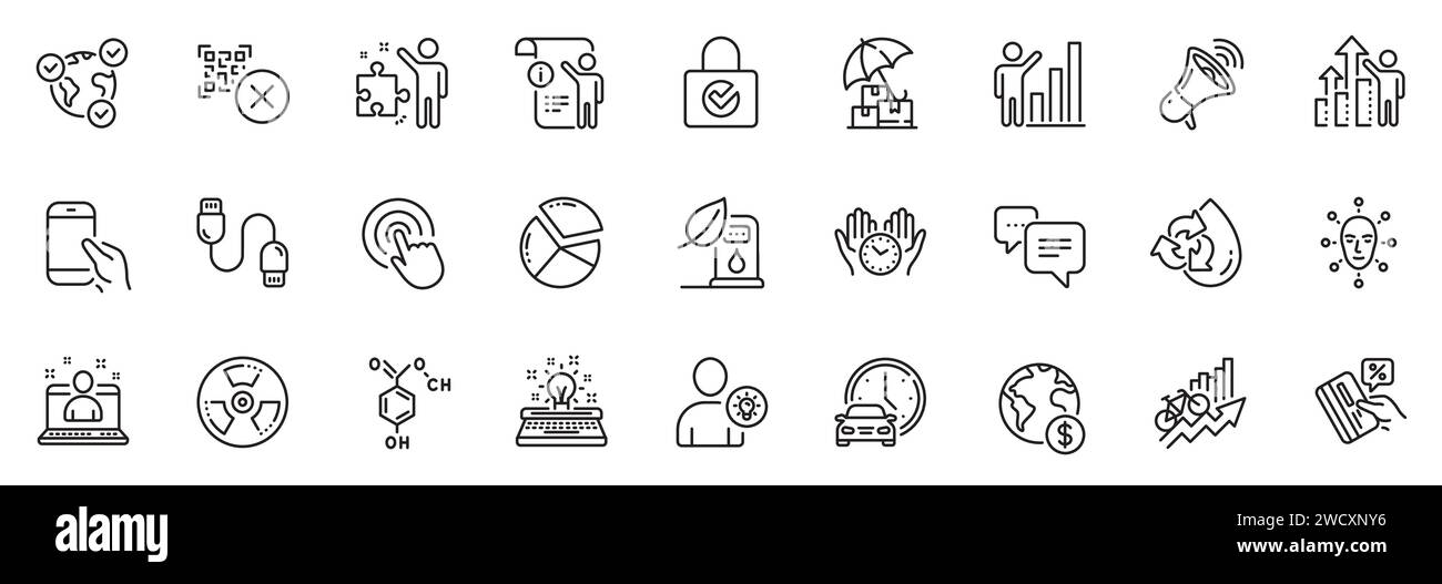 Icons pack as Megaphone, Best manager and Book car line icons. For web app. Vector Stock Vector ...