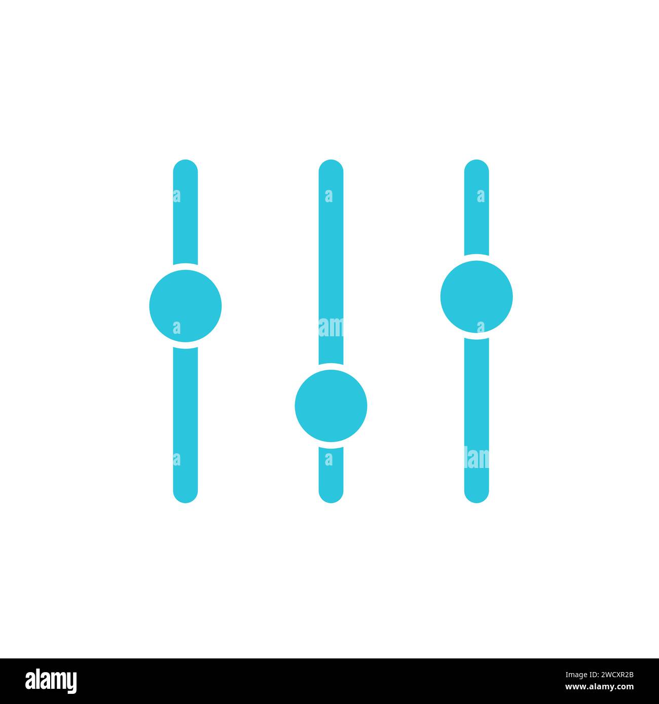 Calibration icon. Blue icon on white background. From blue icon set ...