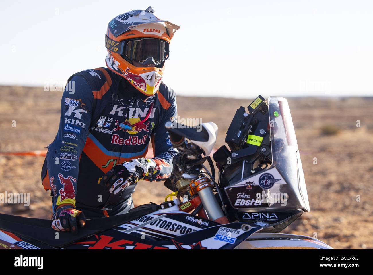 EBSTER Tobias (aut), Kini Rally Racing Team, KTM, Moto, Originals by Motul, FIM W2RC, portrait ...