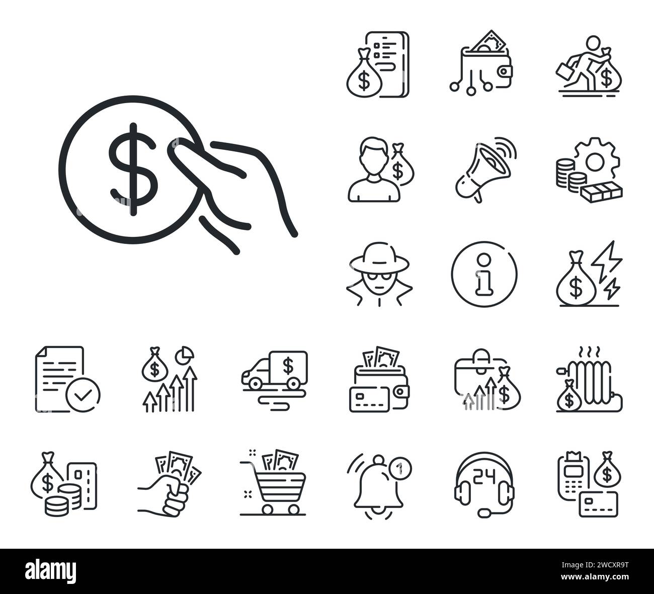 Money collector Stock Vector Images - Alamy