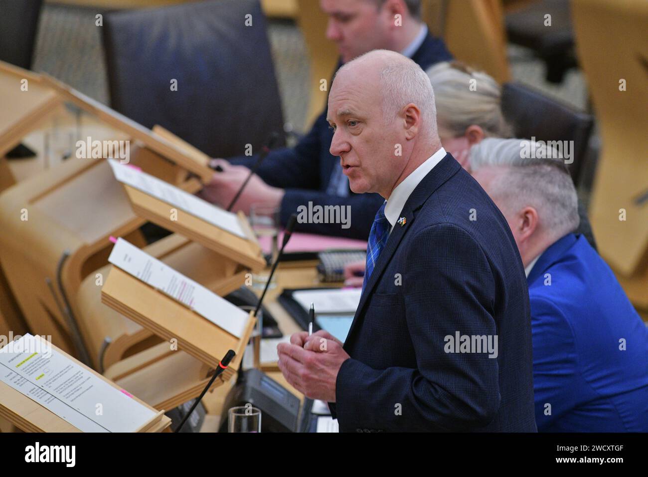 Edinburgh Scotland, UK 17 January 2024. Minister for Local Government ...