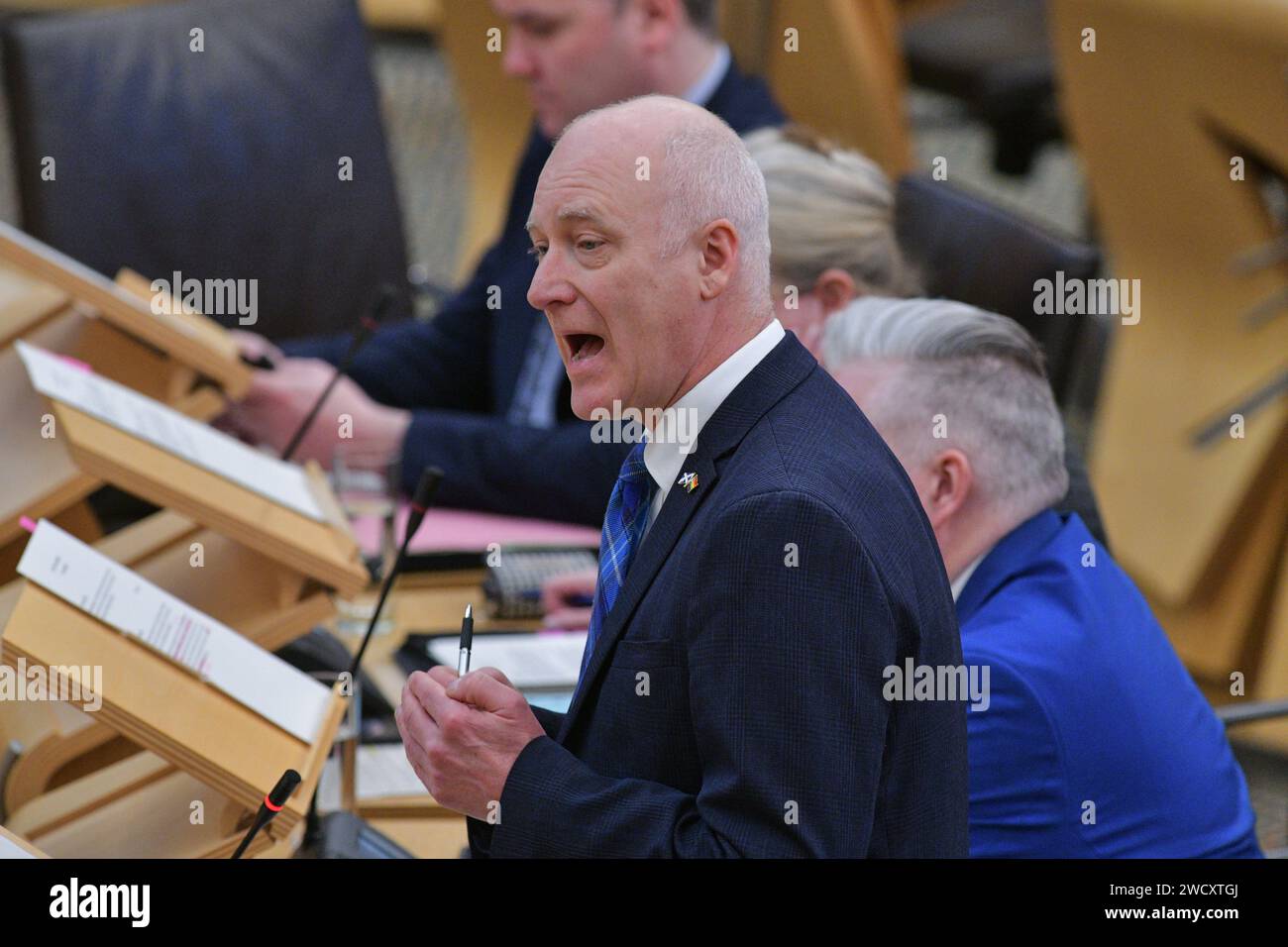 Edinburgh Scotland, UK 17 January 2024. Minister for Local Government ...