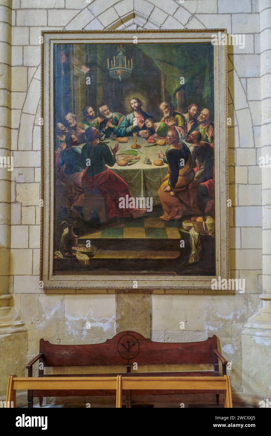 Picture of the Holy Supper, painting in the ambulatory of the cathedral ...