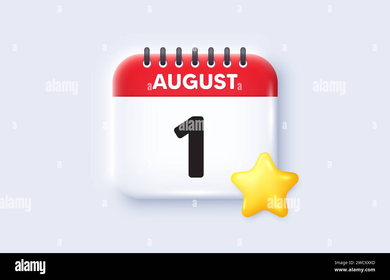 1st day of the month icon. Event schedule date. Calendar date 3d icon ...