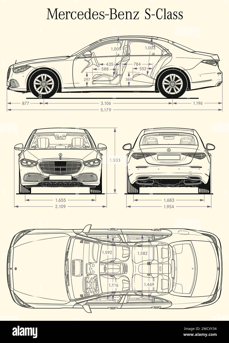 Car Blueprints Classic Car Blueprints | PRINT Grafico Group